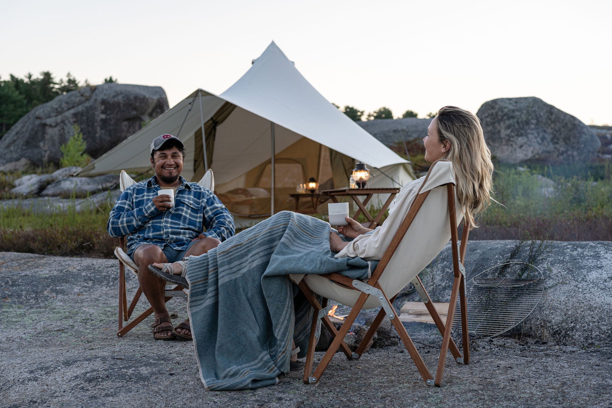Ellis Canvas Tents: Split Torrent Tent - The Ultimate Canvas Glamping Tent